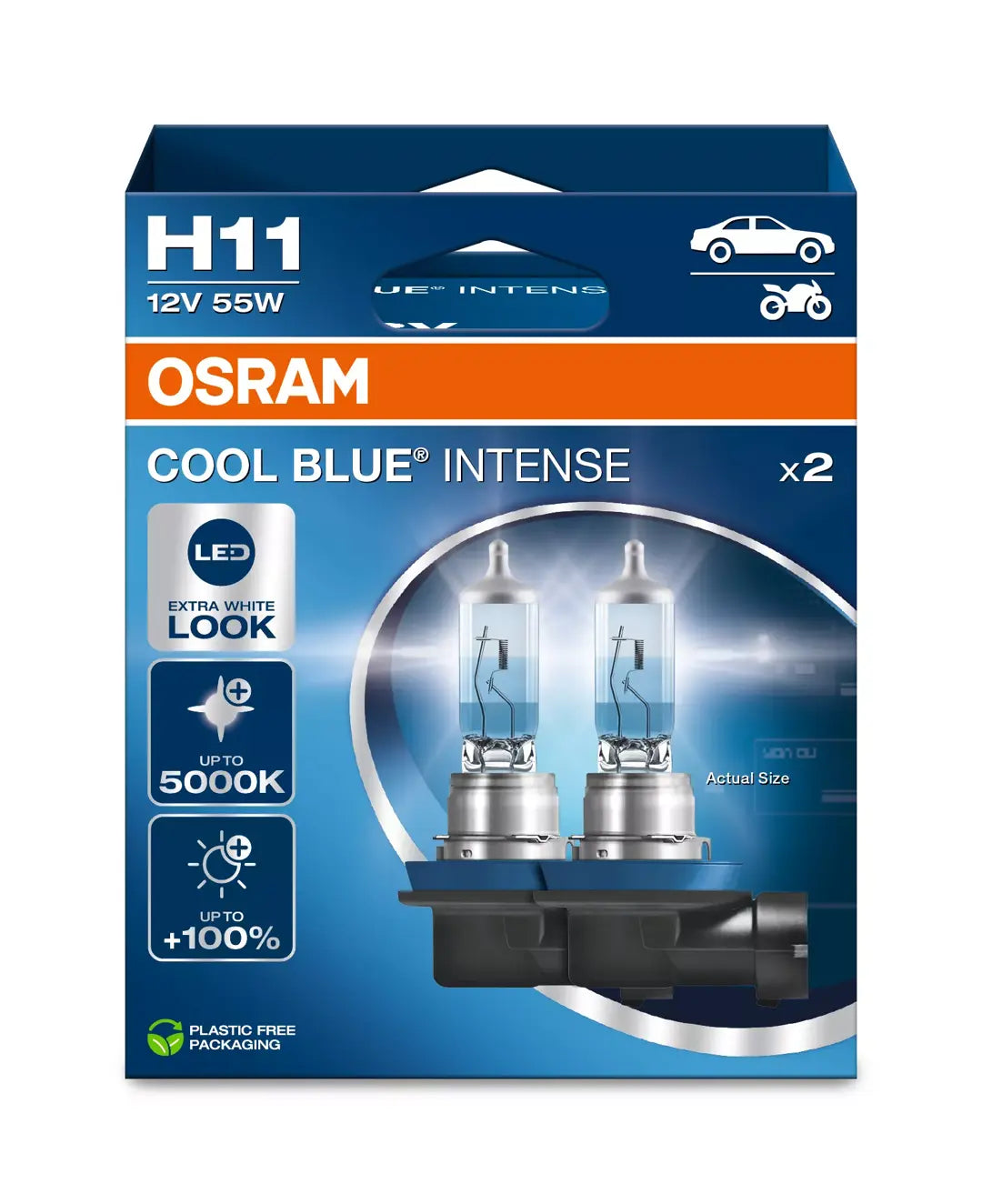 Osram Cool Blue Intense VOLGENDE GEN H11 halogeenlampen 64211CBN ...